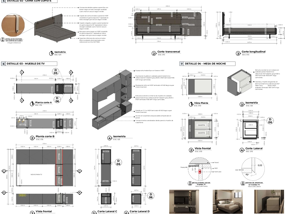 A Set of interior design plans, w/Layout-Sketchup (>10m2 or 100sqft ...