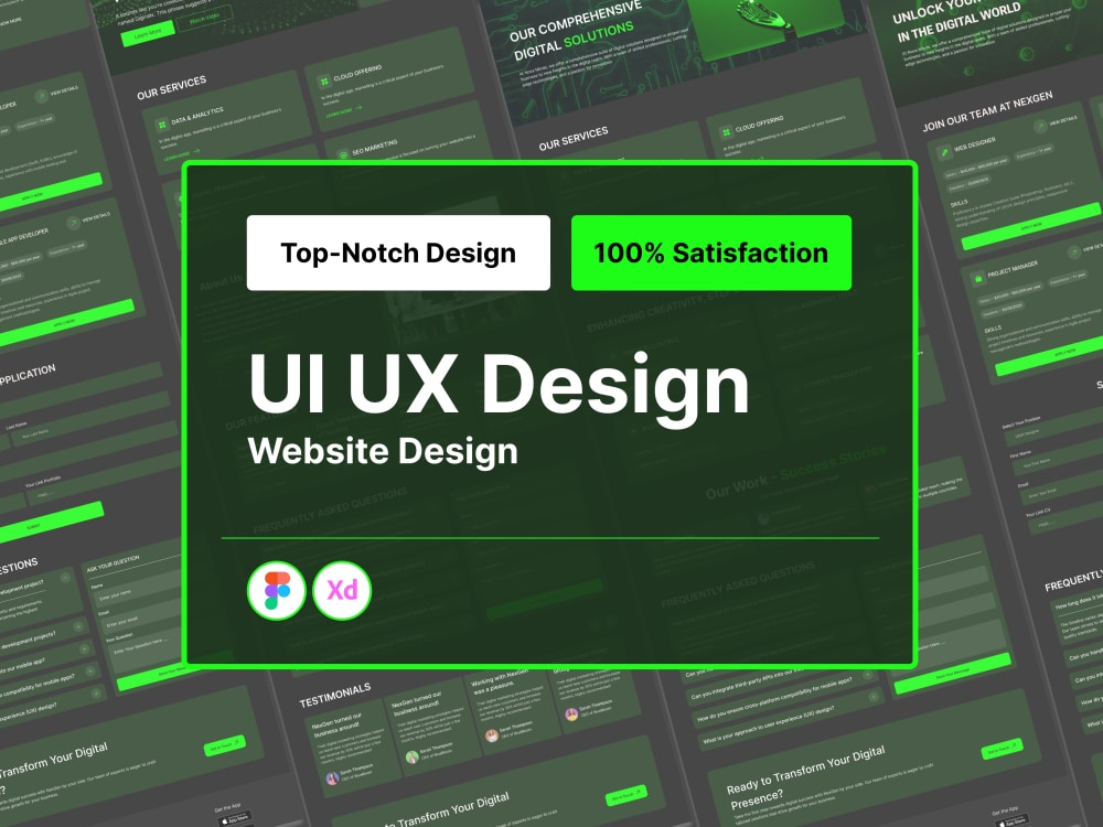 A landing page design and UIUX website landing page design figma | Upwork