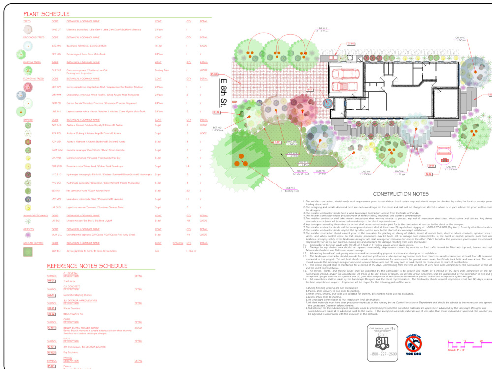 Professional 2D landscape planting plan and plant palette | Upwork
