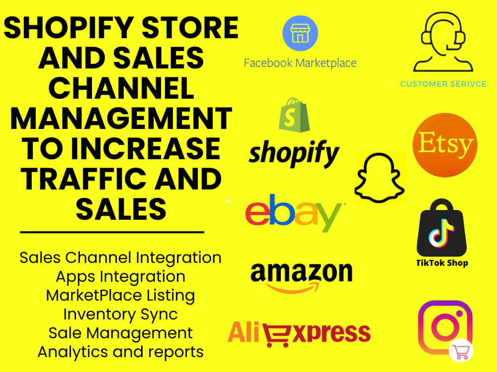 Shopify store and sales channel management to increase traffic and ...