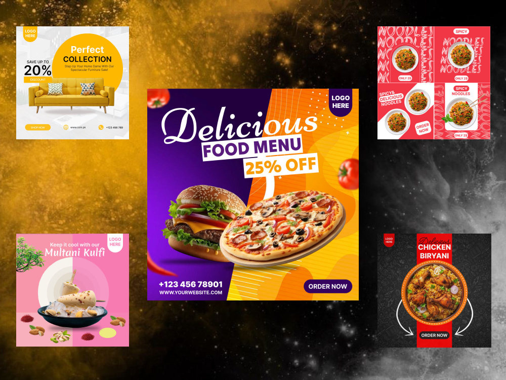 Creative social media posts for Facebook, Instagram, LinkedIn and ...