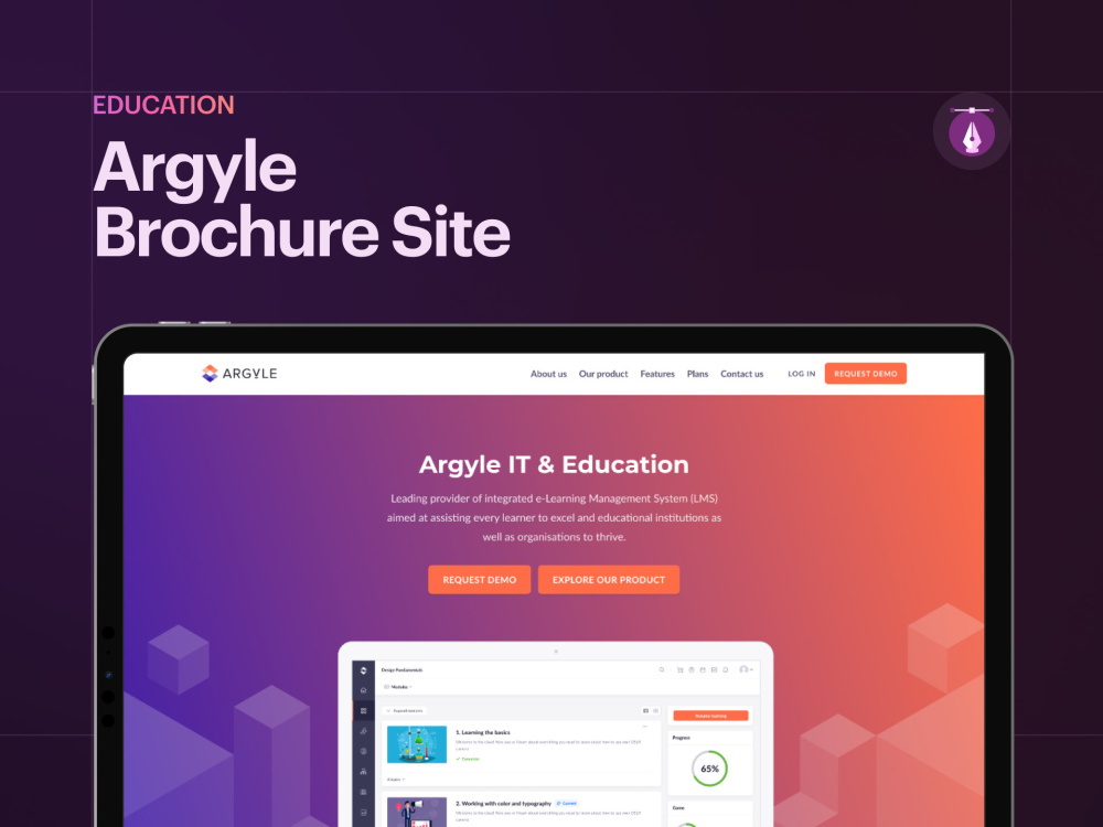 A basic landing page design | Upwork