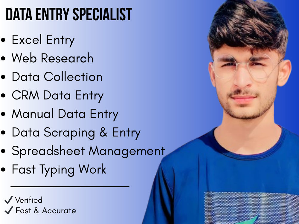 Data Entry Specialist/Virtual assistant | Upwork