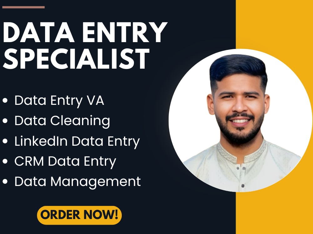 Data Entry VA, CRM Data Entry, Data Management, Lead Generation, etc ...
