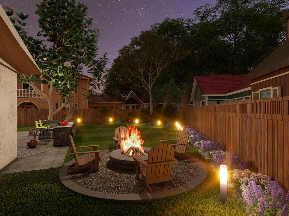 Front and backyard landscape Design and 3D Renderings | Upwork