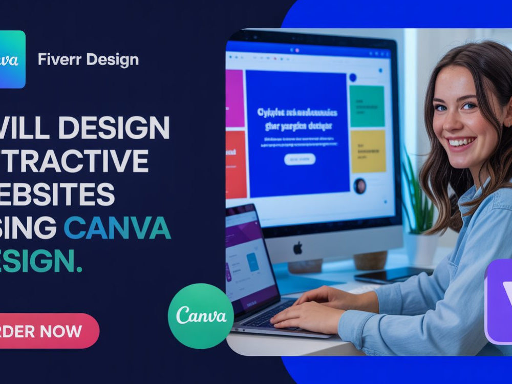 Get a live, fully functional website designed in Canva | Upwork