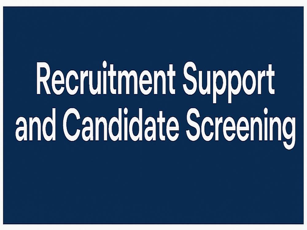 Support in your recruitment process and candidate screening remotely ...