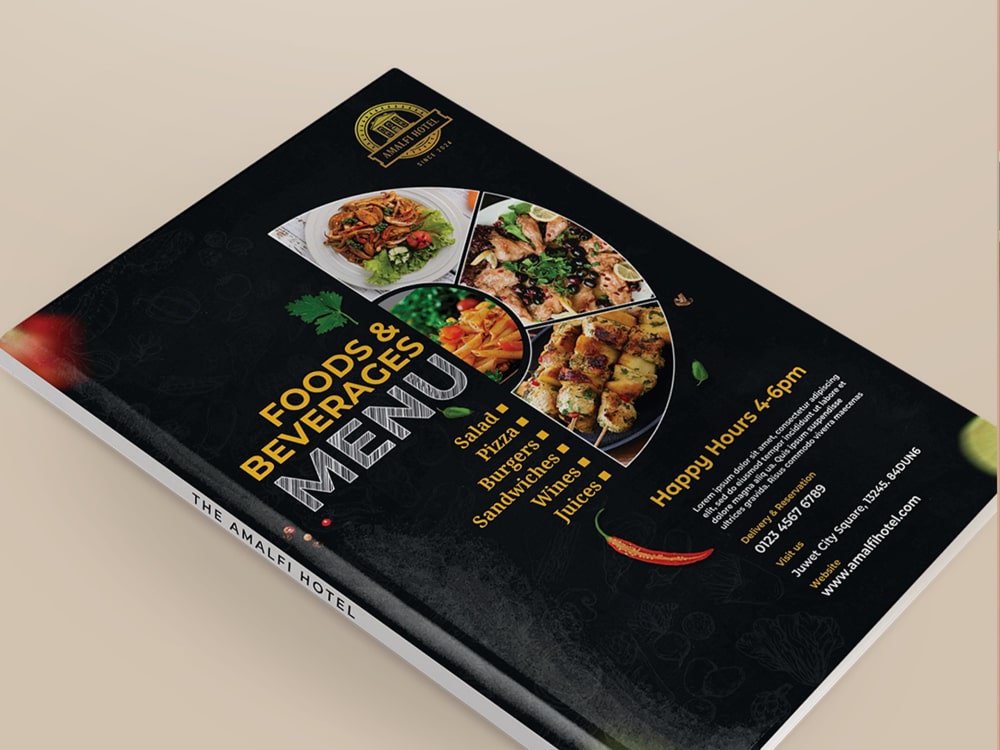 Print Ready Menu Book Design | Upwork