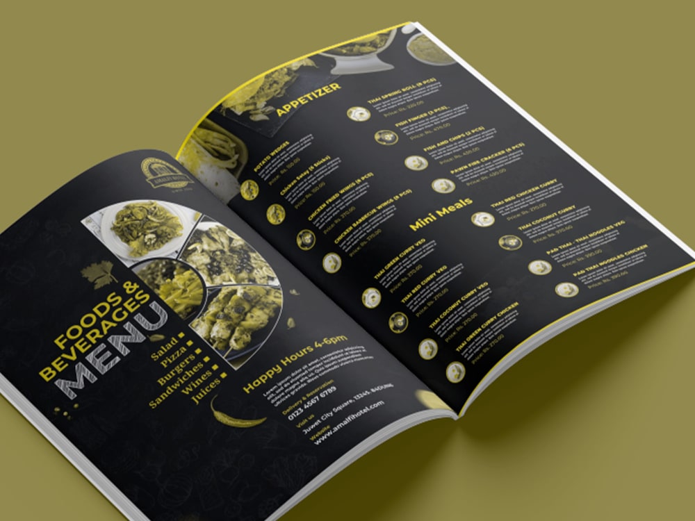 Print Ready Menu Book Design | Upwork