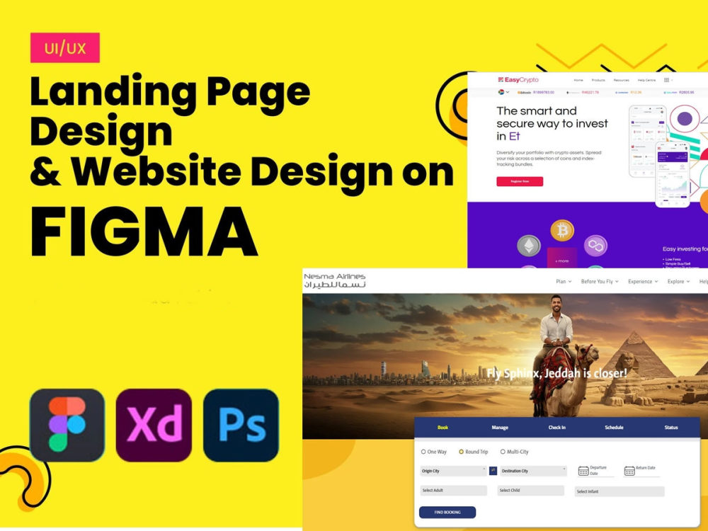 Responsive Landing Page Design, Website Design, Figma, UI/UX, Wireframes | Upwork