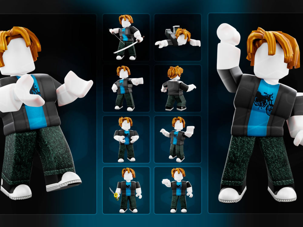 A pack of roblox render poses for you | Upwork