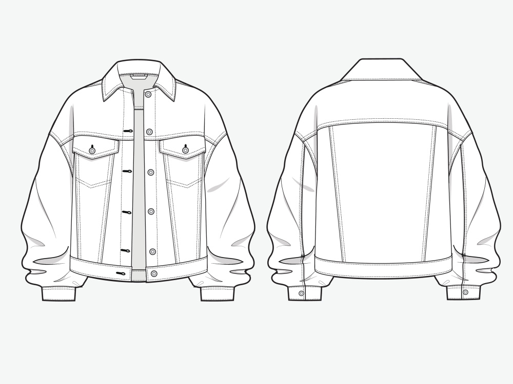 A FASHION FLAT SKETCH / CAD / TECHNICAL DRAWING | Upwork