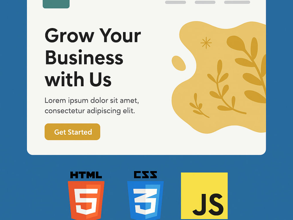 Build a responsive landing page (HTML, CSS, JS) | Upwork