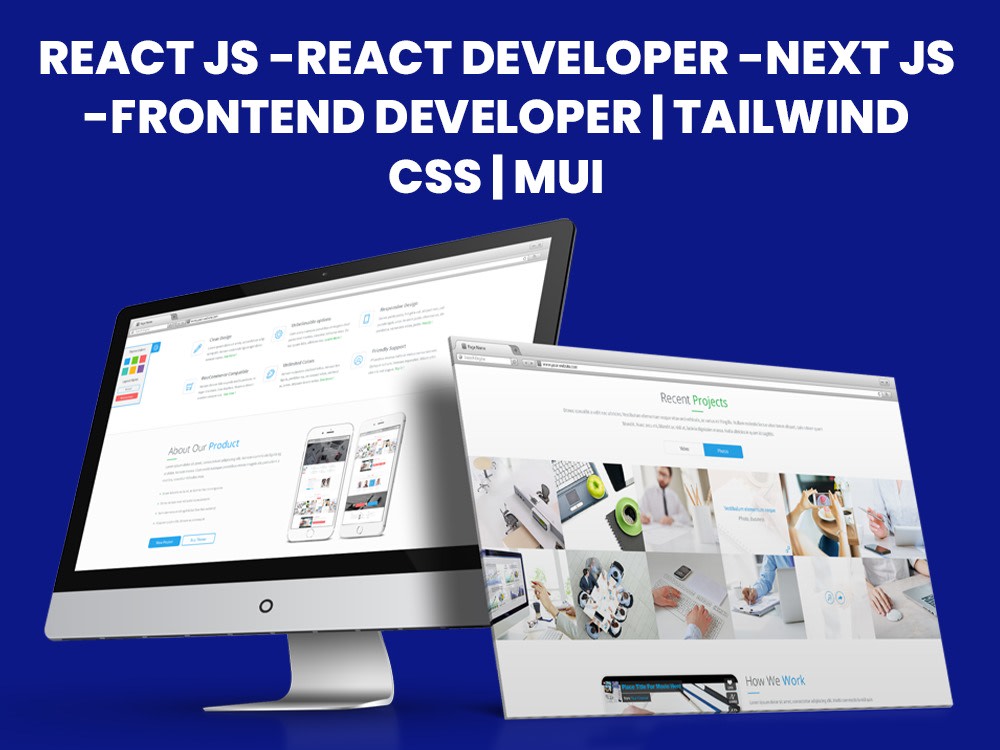 React JS -React Developer -Next JS -Frontend Developer | Tailwind CSS | MUI | Upwork