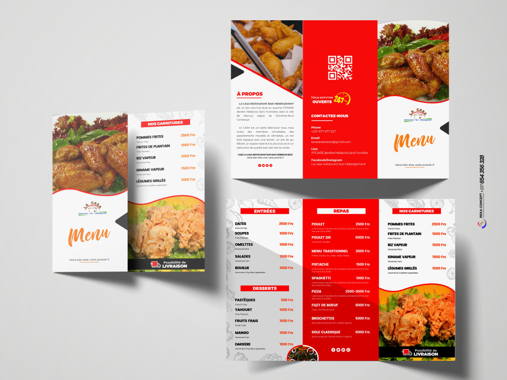 Eye-catching RESTAURANT MENU / FLYER design | Upwork
