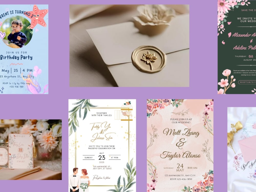 A customised event invitation design for any occasion| Digital + Print ...