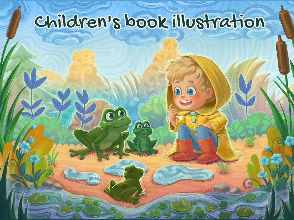 A fascinating, cute, and colorful Children's Book Illustration | Upwork