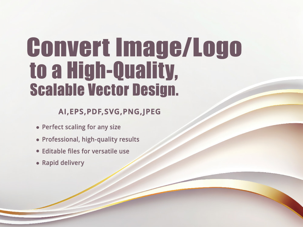 Precise vector tracing, raster-to-vector, enhance logo style. | Upwork