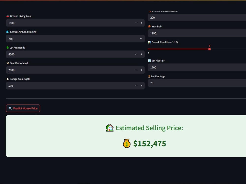 Real Estate Price Prediction Web App using ML | Streamlit | Python | Upwork