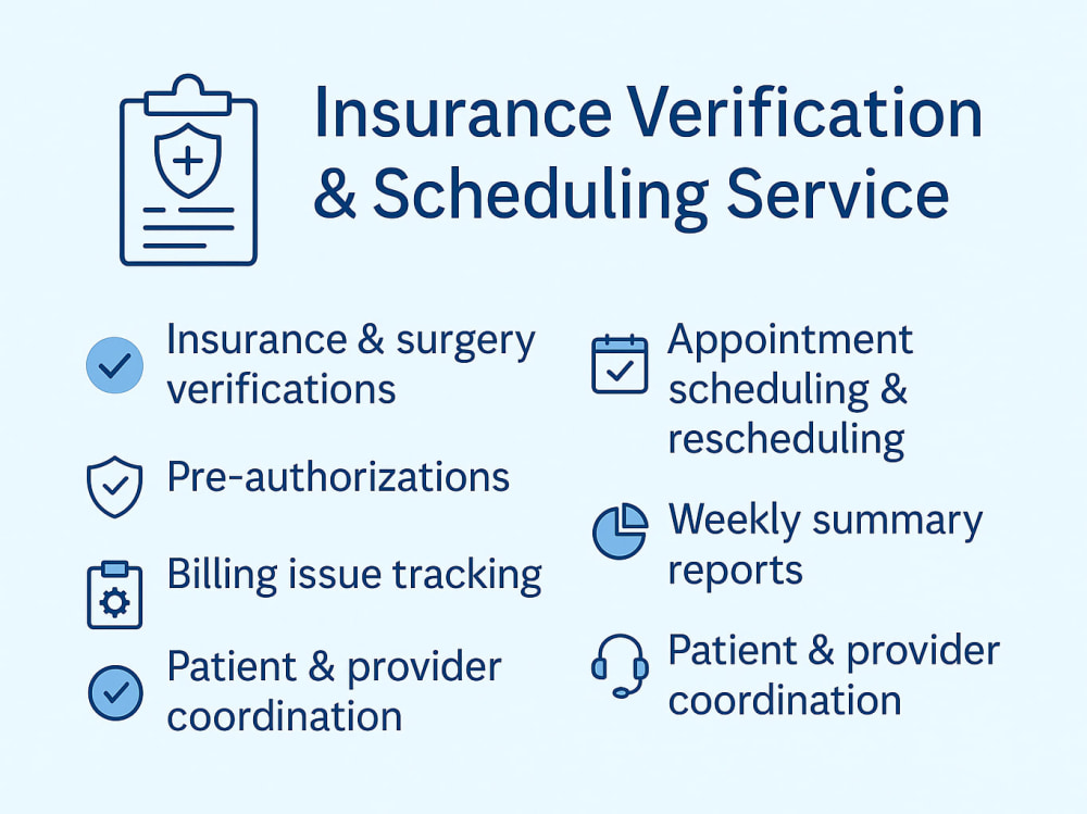 Pre-Authorizations, Appointment Scheduling & Insurance Verifications ...