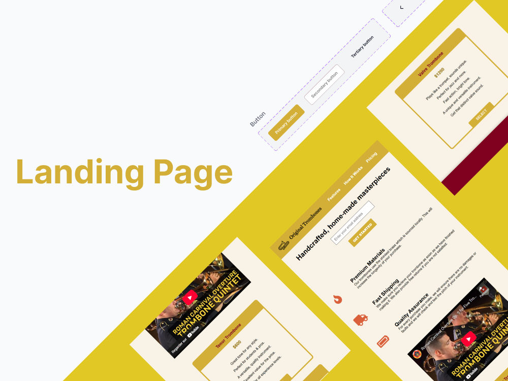 A professional & responsive website page with HTML and CSS and ...