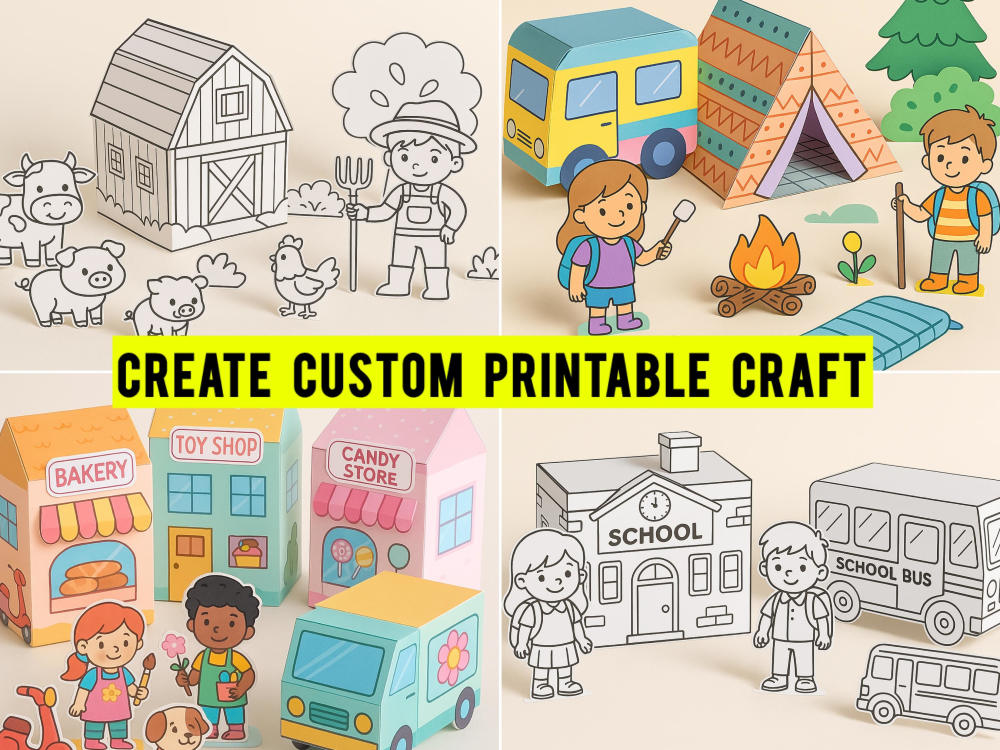 A 3D paper Printable | Upwork