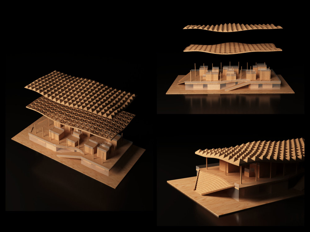 Architectural 3D Model and Render in Physical Model Style | Upwork