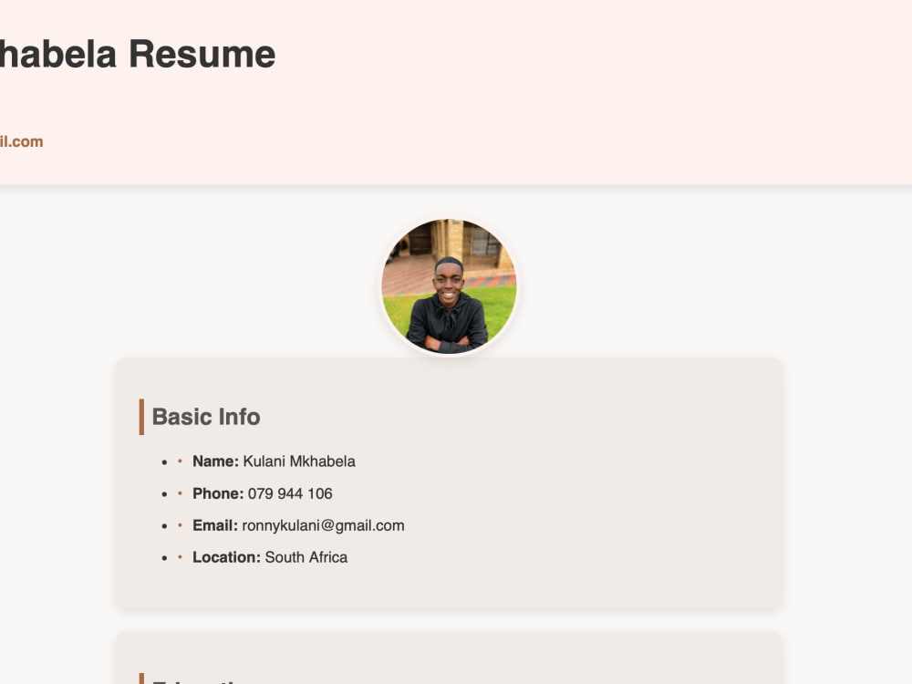 A responsive HTML and CSS landing page for your website or brand | Upwork