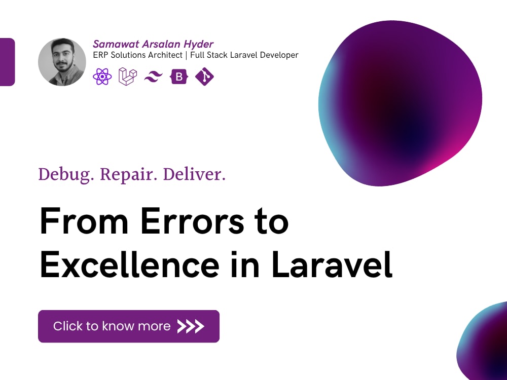 Laravel debugging & bug fixes (backend, frontend, API) | Upwork