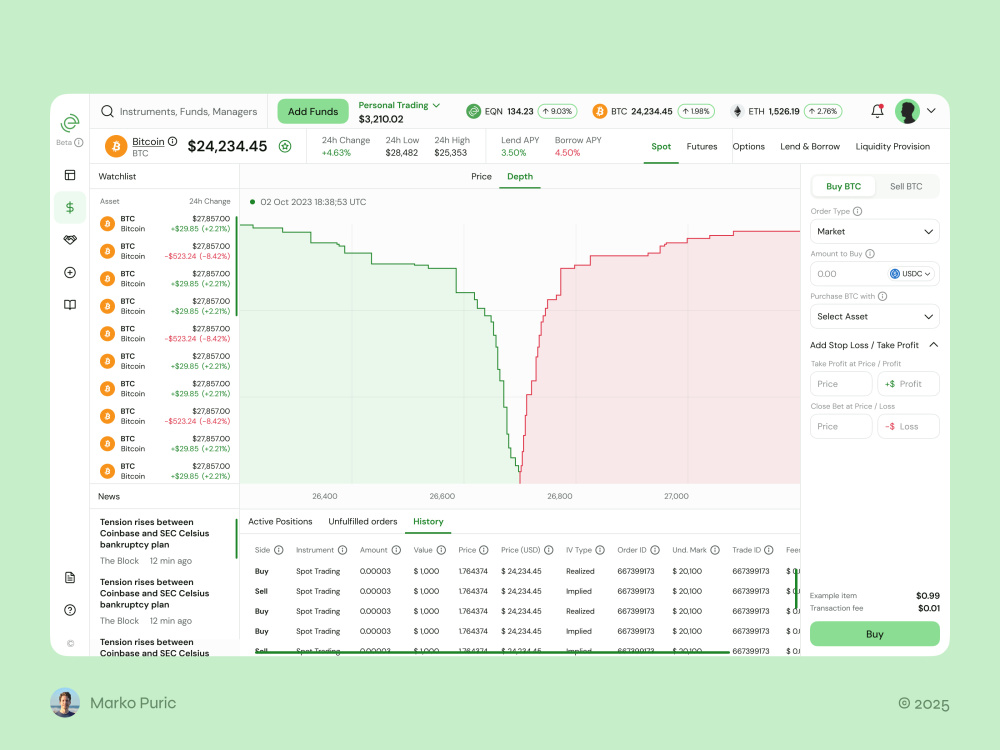 Binance–Level UI/UX Design for Advanced Trading App (Spot/Margin ...