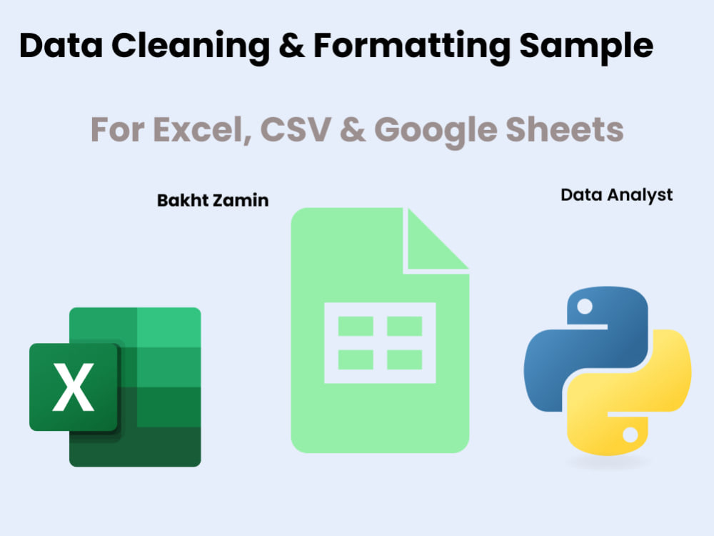 Professional data cleaning & formatting for CSV, Excel, or Google ...