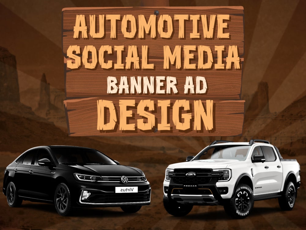 Automotive car dealership social media banner ads or web banner design ...