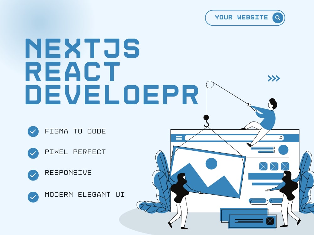 Get Next.js | React.js | Node.js | Figma to Next.js | Upwork