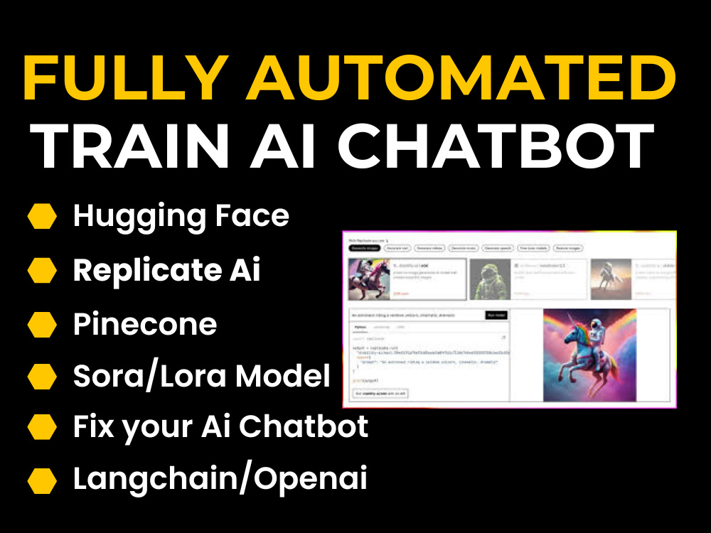 AI chatbots and RAG agents with LangChain, OpenAI, Pinecone, Hugging face | Upwork