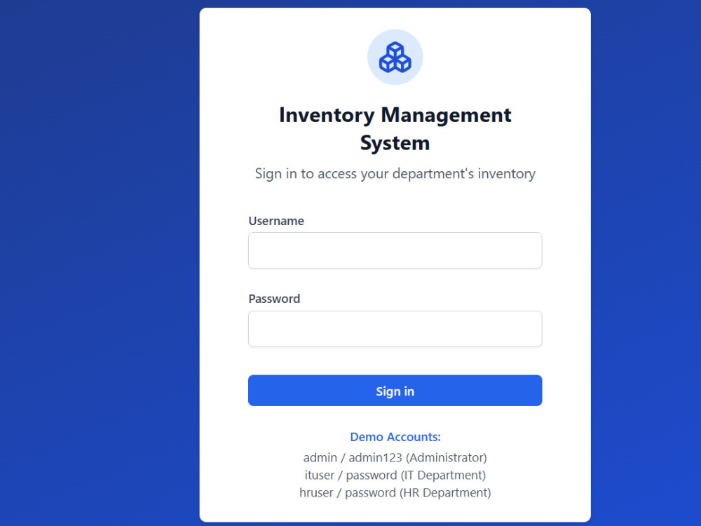 Complete Inventory Management System with Admin Panel & Live Analytics ...