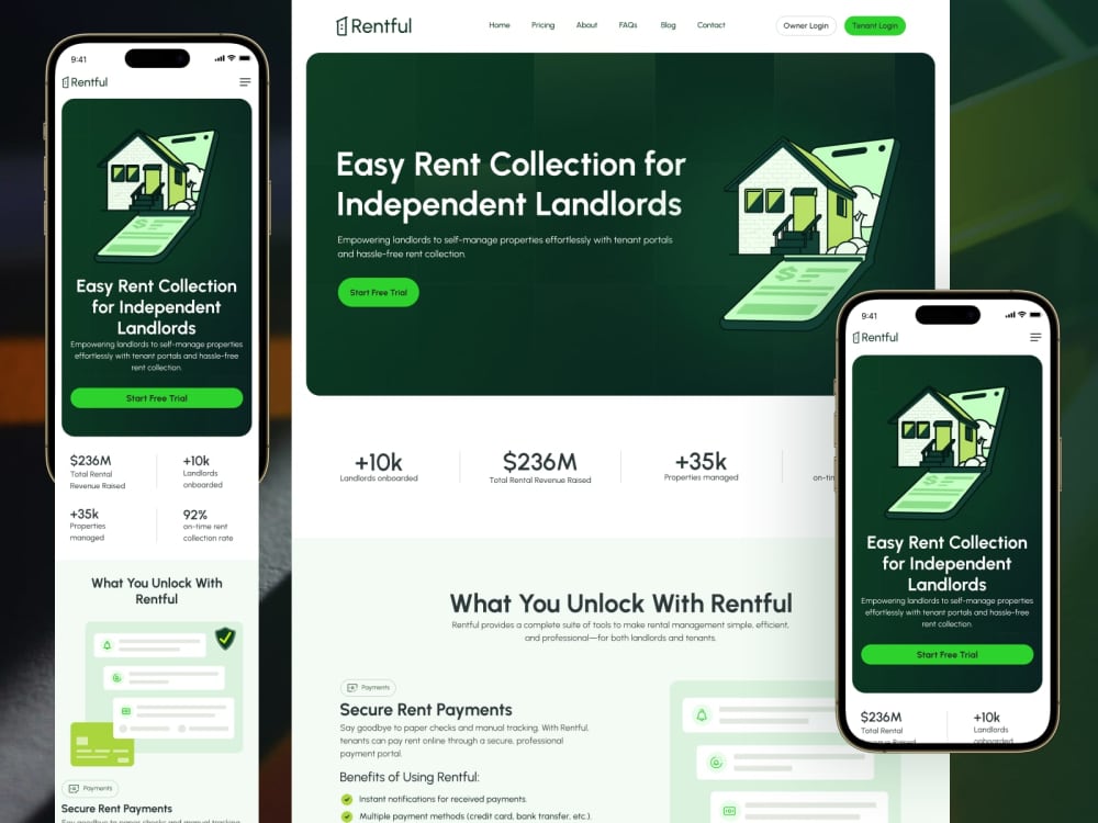 Clean, Minimal, User Friendly SaaS Laning Page Design | UI/UX Design ...