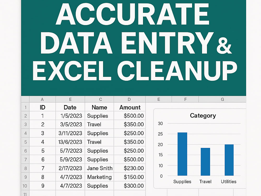 Accurate Data Entry & Spreadsheet Organization | Upwork