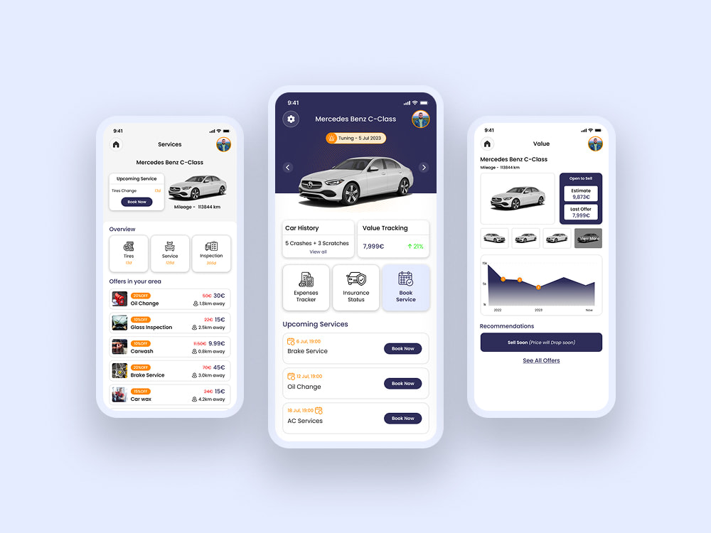 A clean and user-friendly mobile app UI in Figma for iOS and Android ...