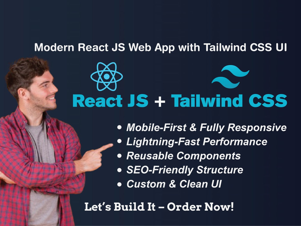 A fast and responsive React JS web app built with Tailwind CSS UI | Upwork