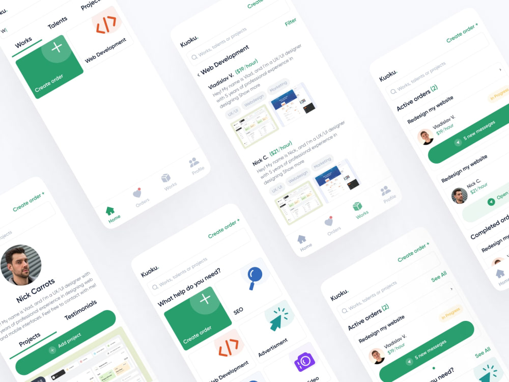 Mobile App UI Design in Figma – Clean, Modern, User-Centered | Upwork