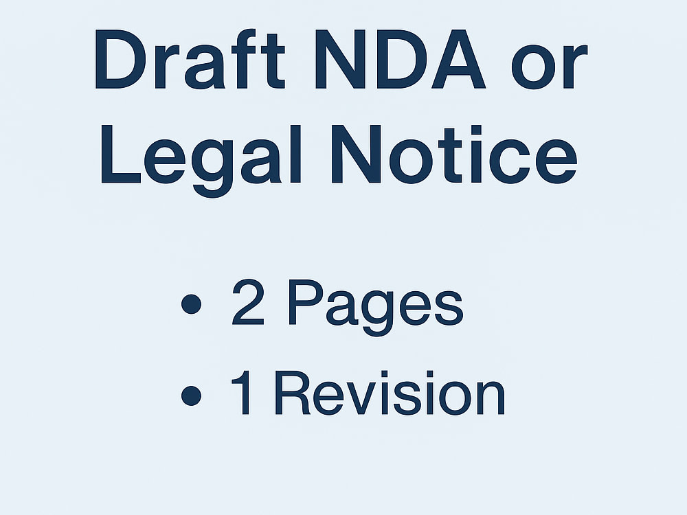 Draft a Custom NDA for Your Business | Upwork