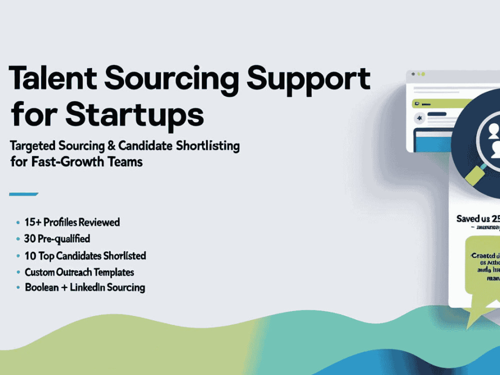 Talent Sourcing Support for Startups | Upwork