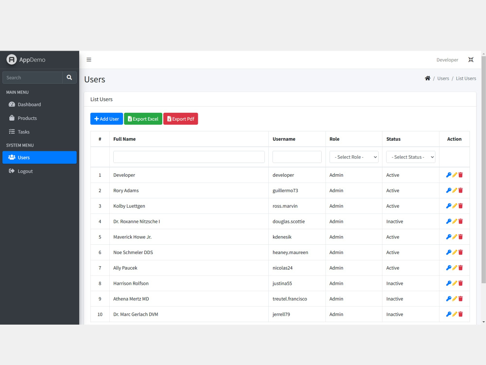 Clean Laravel CRUD dashboard with AdminLTE and user login | Upwork