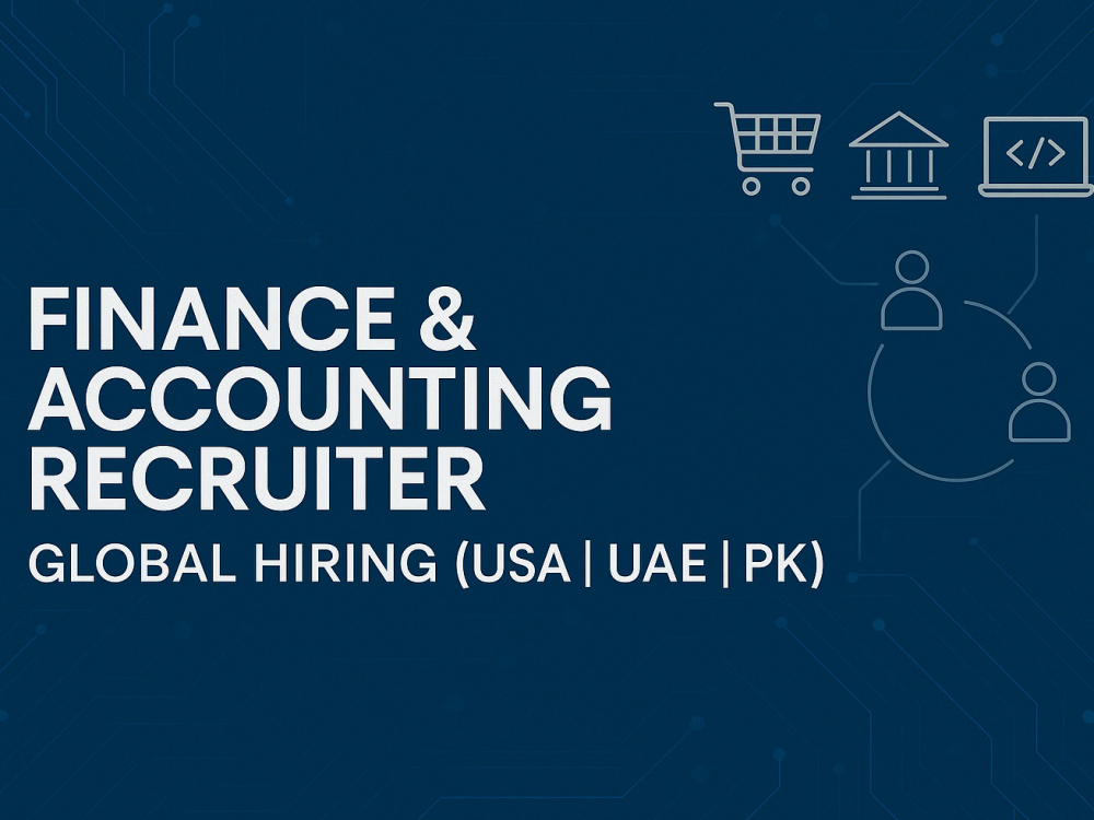 Finance & Accounting Recruiter | Global Hiring (USA | UAE | KSA | PK ...