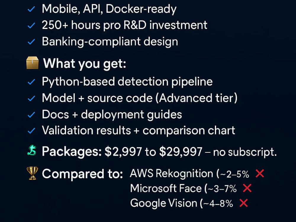 🏆 Professional Face Anti-Spoofing AI System - iBeta Level 2 Ready | Upwork