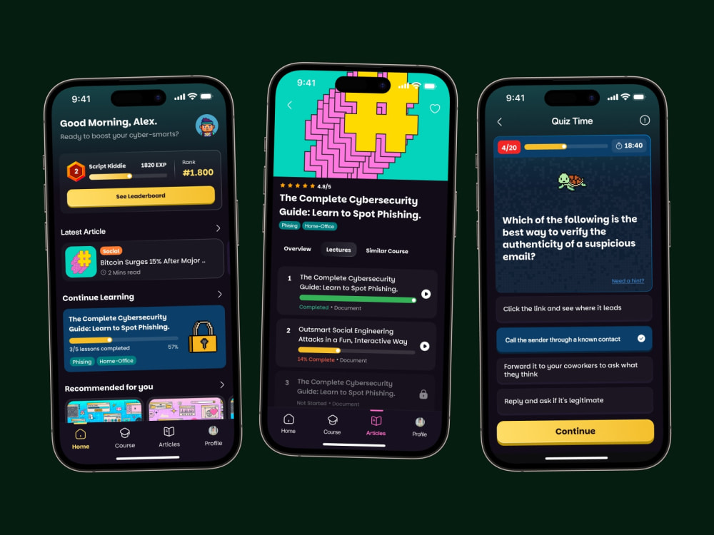 Clean, modern mobile UI screens designed to impress and work well. | Upwork