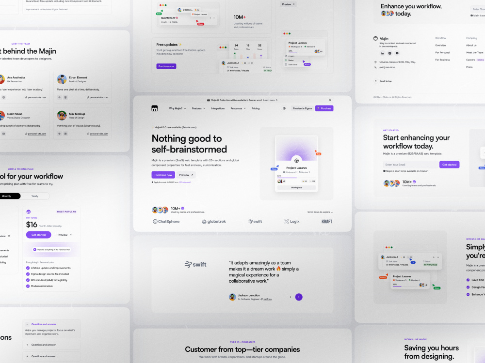 Beautifully designed Figma UI / Web Design Template | Upwork