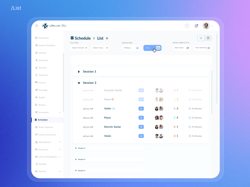 Product UI/UX Design for Educational Platform Admin Dashboard | Upwork