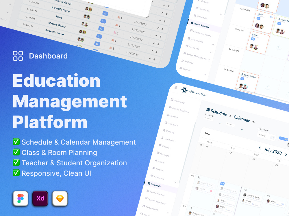 UI/UX Design for Educational Platform Admin Dashboard | Upwork