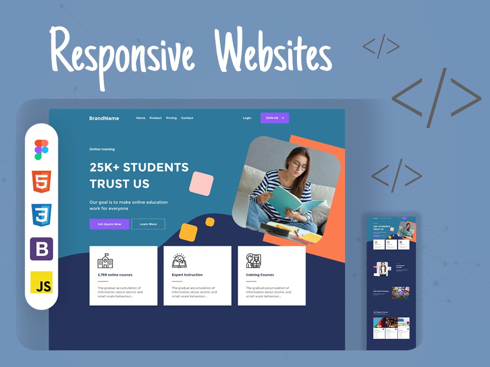 Responsive Business Website with Bootstrap | Upwork